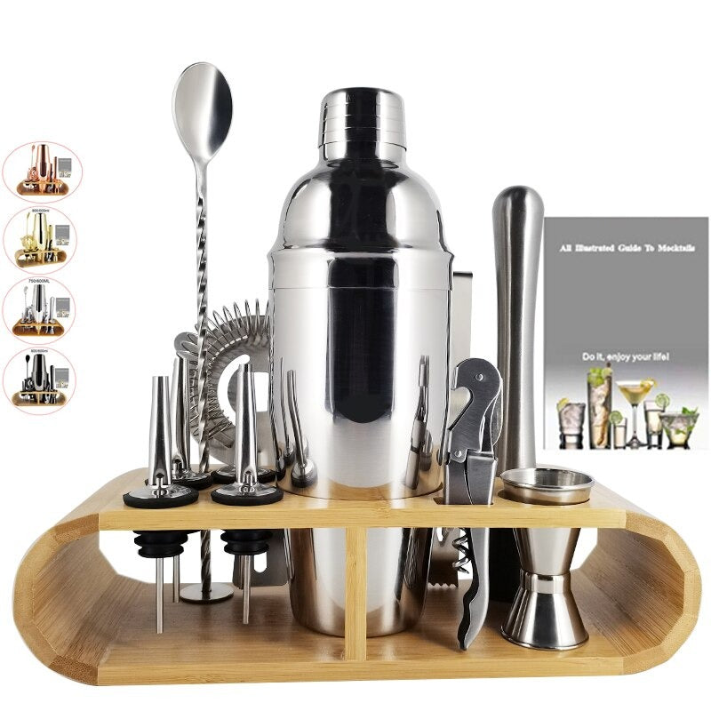 Kit para Coctelería de 20 piezas con Base. – LIBRERIA GASTRO